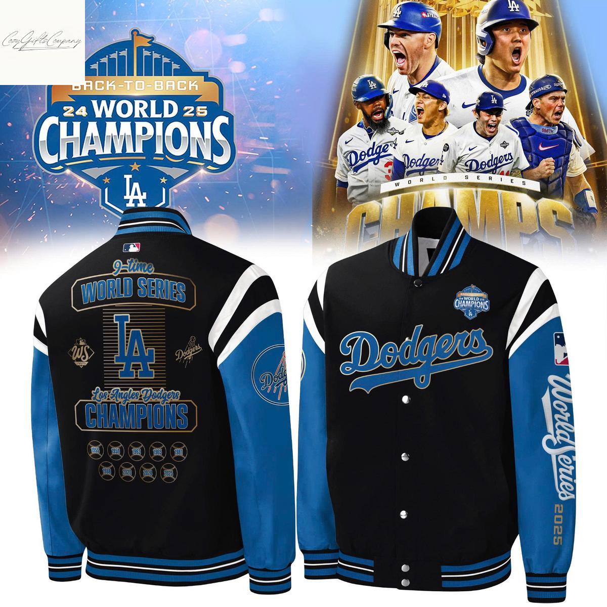 Los Angeles Dodgers 2025 World Series Champions Celebrate The Victory ...